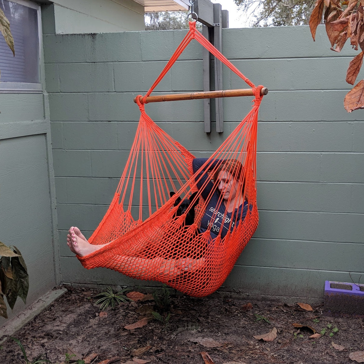 Hanging Hammock Net Chair - Nylon – Golden Hammocks